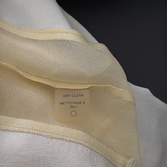 Magaschoni | Tops | Magaschoni New York Off White Ivory Silk Blouse ...